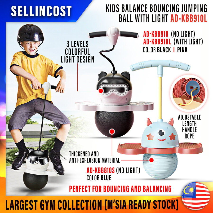 SellinCost Kids Jumping Ball Bounce Toy Inflatable Exercise Balance ...