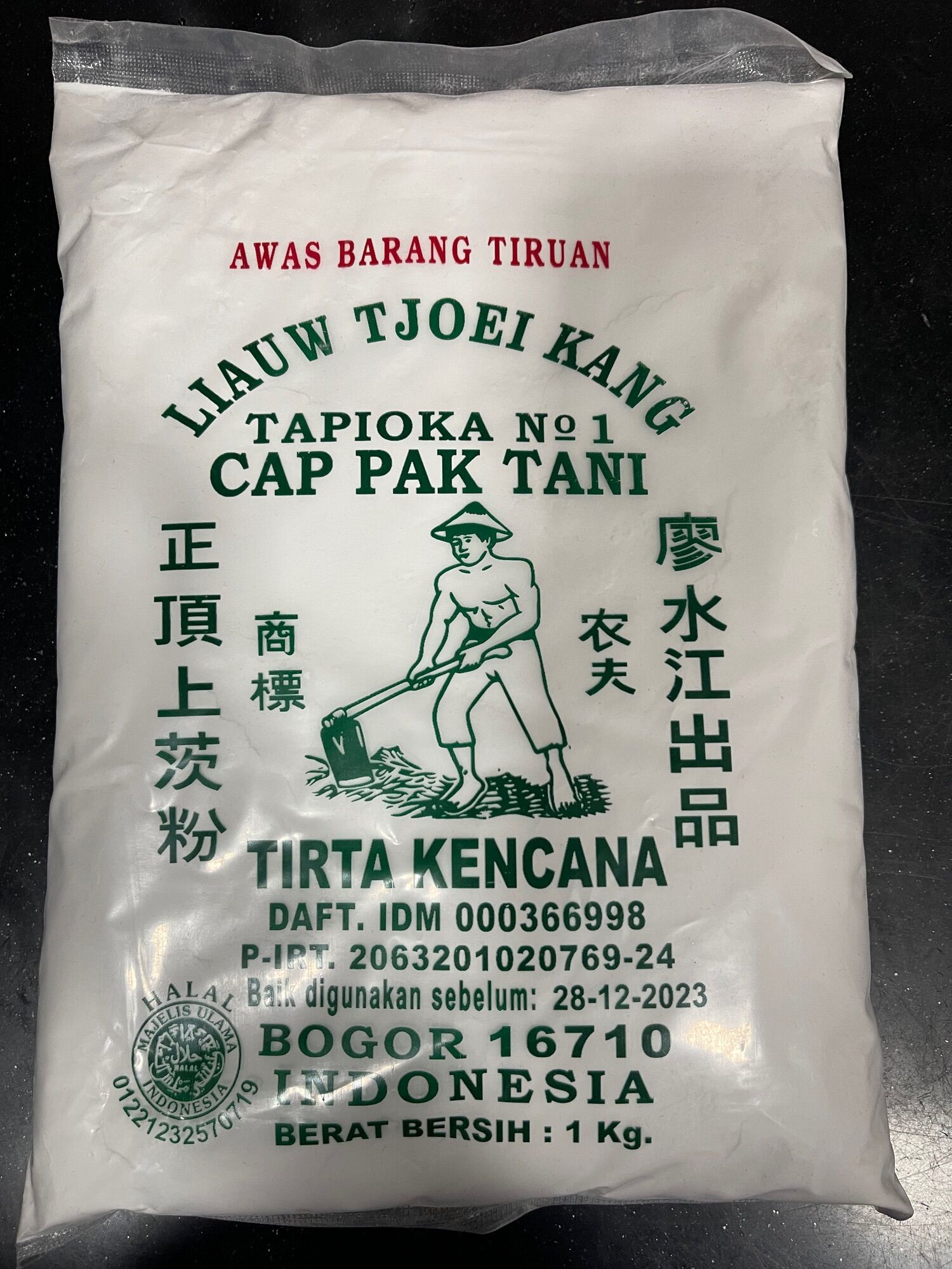 Tepung tapioka cap pak tani liauw tjoei kang 1kg-bundle of 2 | Lazada ...