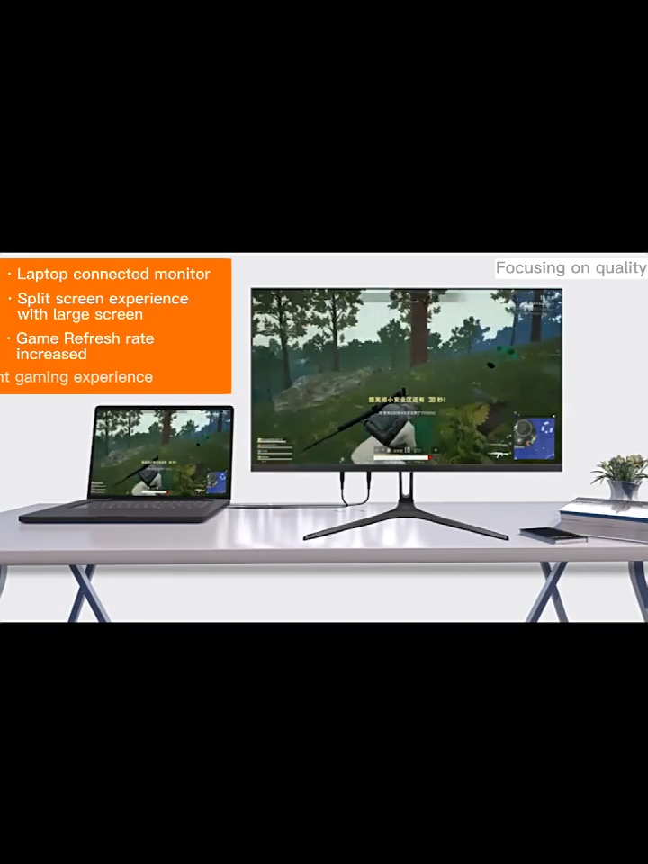 JUMBO Monitor 19" 22" 24" 27"HD Curved 75hz Slim Desktop PC Display ...