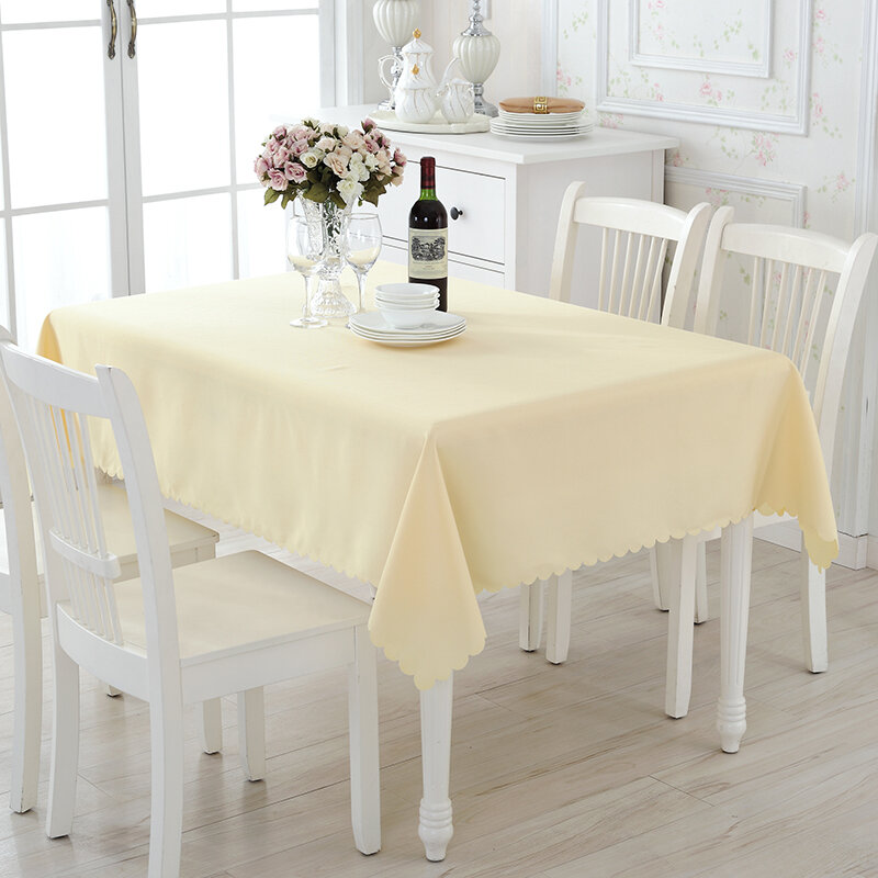Thickened Solid Color Tablecloth Fabric Rectangular Conference Table ...