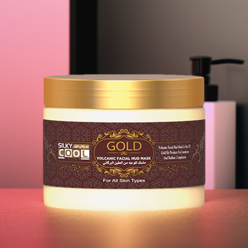 Silky Cool Gold Volcanic Mud Mask 350ml | Daraz.pk