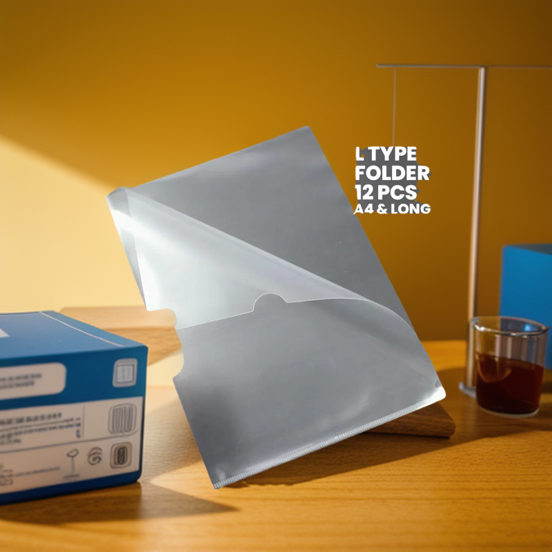 Pack Of 12 - L Type Folder For Document Presentation | Daraz.pk