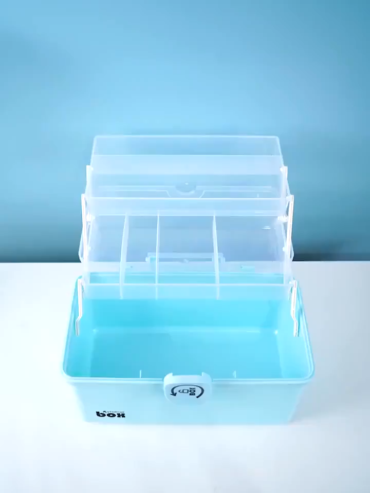 NEST Medicine Box Large First Aid Kit Medicine Storage Box Transparent ...