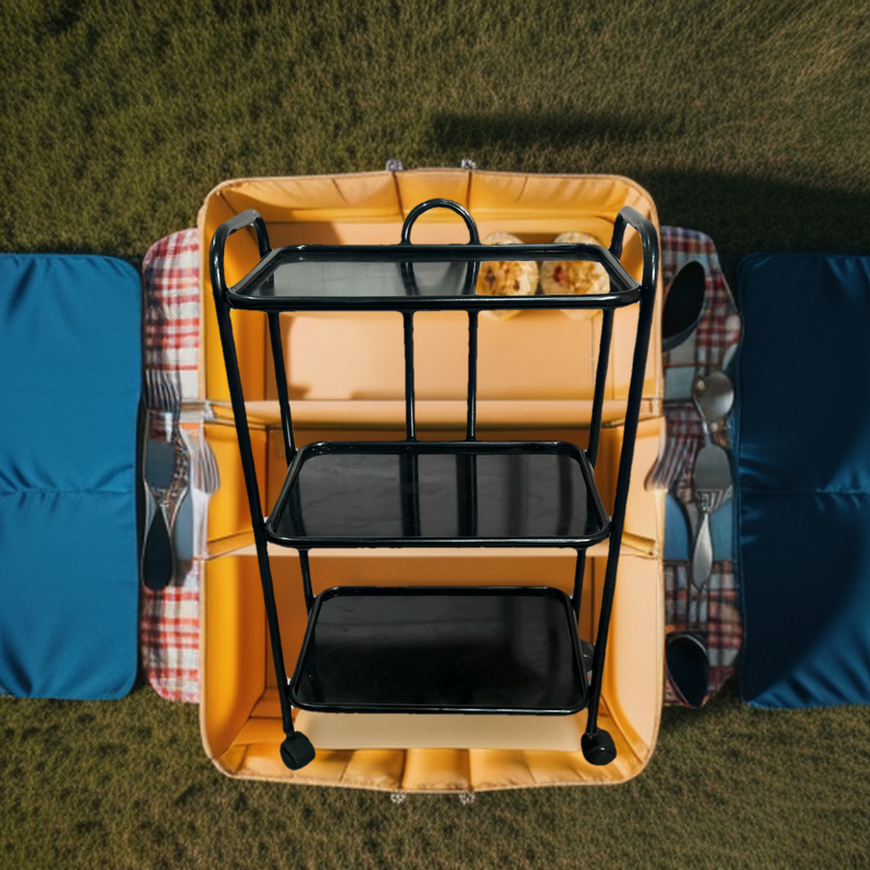 Trolley 3 Tray Wheels Moving Trolley-Side Table Trolley-Kitchen Trolley ...