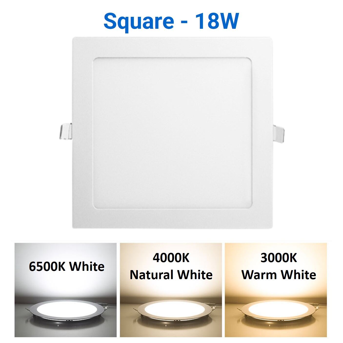 Slim LED Downlight Round Square Recessed Panel light (1 Year Local ...