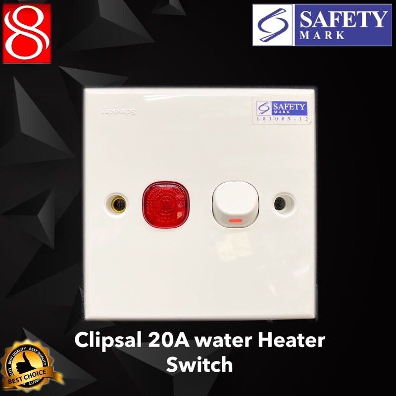 Mk /Clipsal 20A / Honeywell Button/ Big Rocker button Water Heater ...