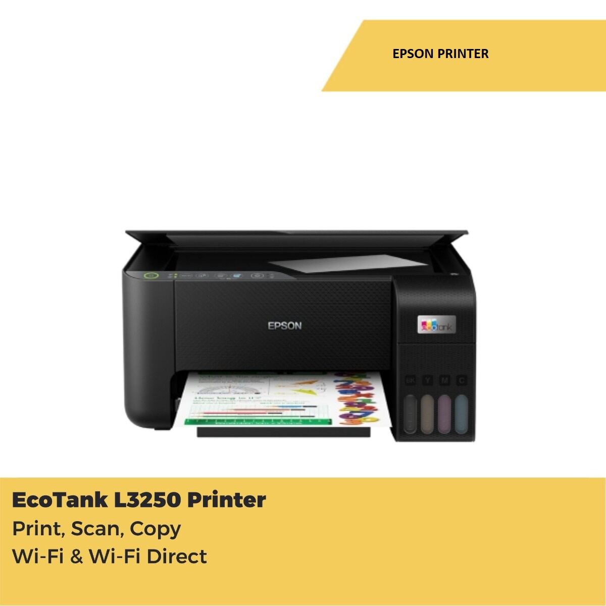 EPSON ECOTANK L3250 PRINTER - A4, Wi-Fi, All-in-One Ink Tank Printer ...