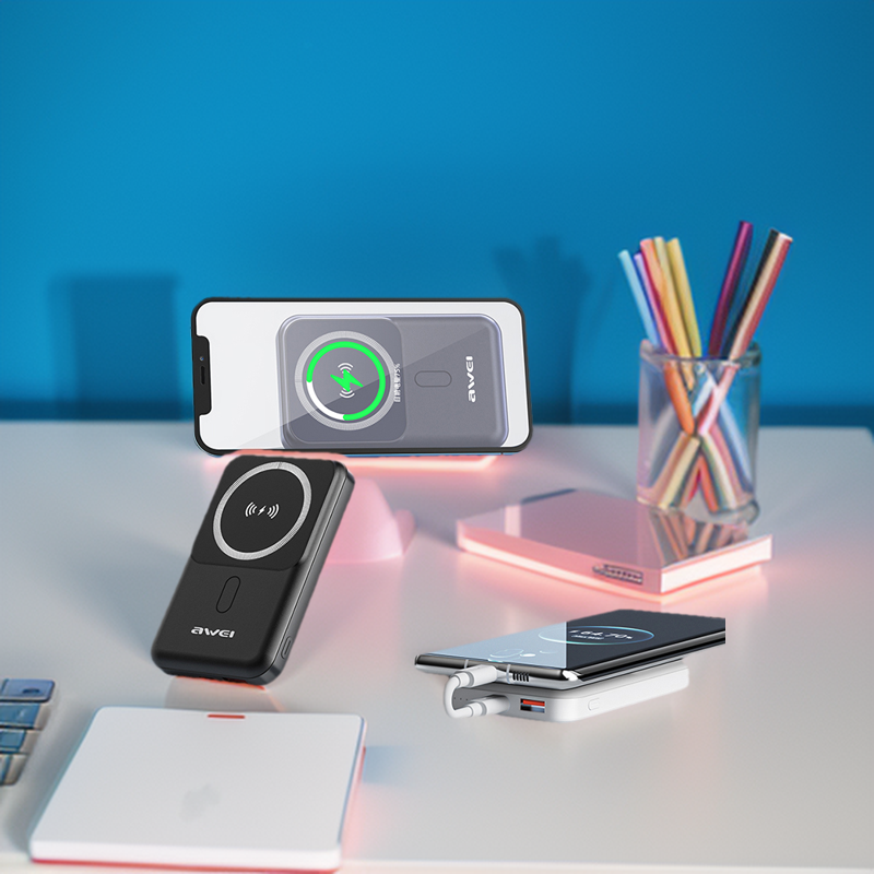 Awei P139K 10000mAh 15W Magnetic Wireless Charger Power Bank | Daraz.com.bd