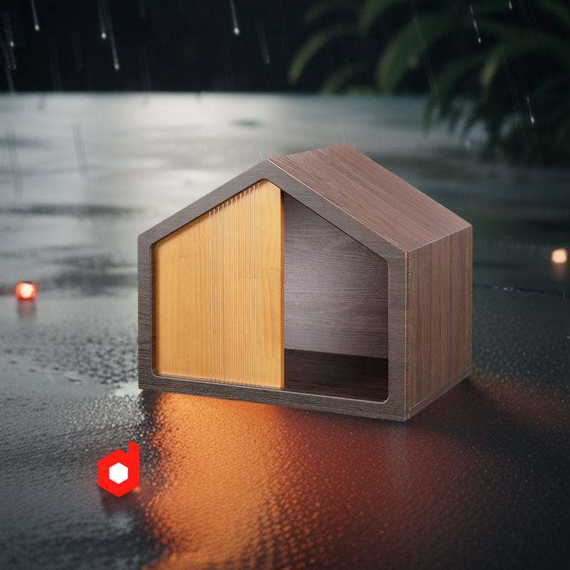 DADO Modern Wooden Cat House | Daraz.com.bd