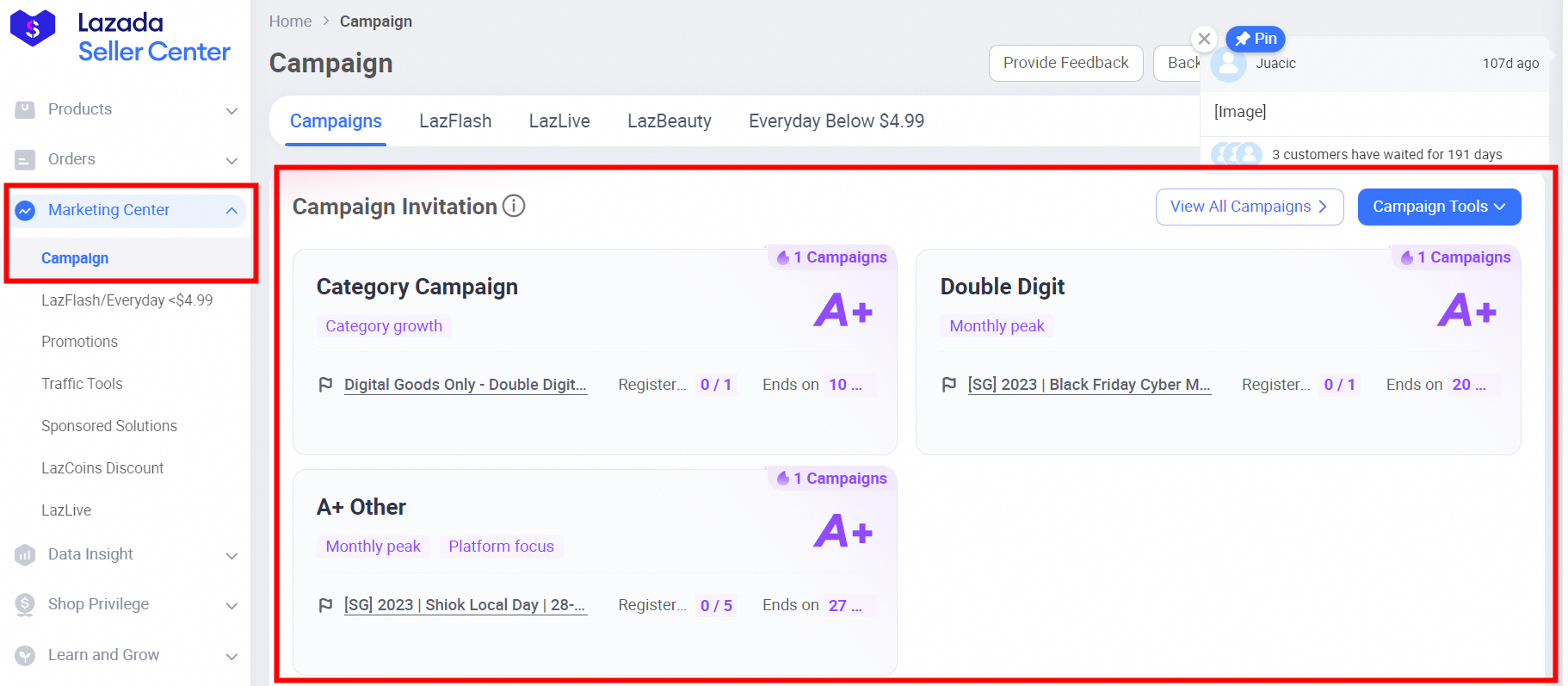 How do I join marketing campaigns?| Lazada Seller Center