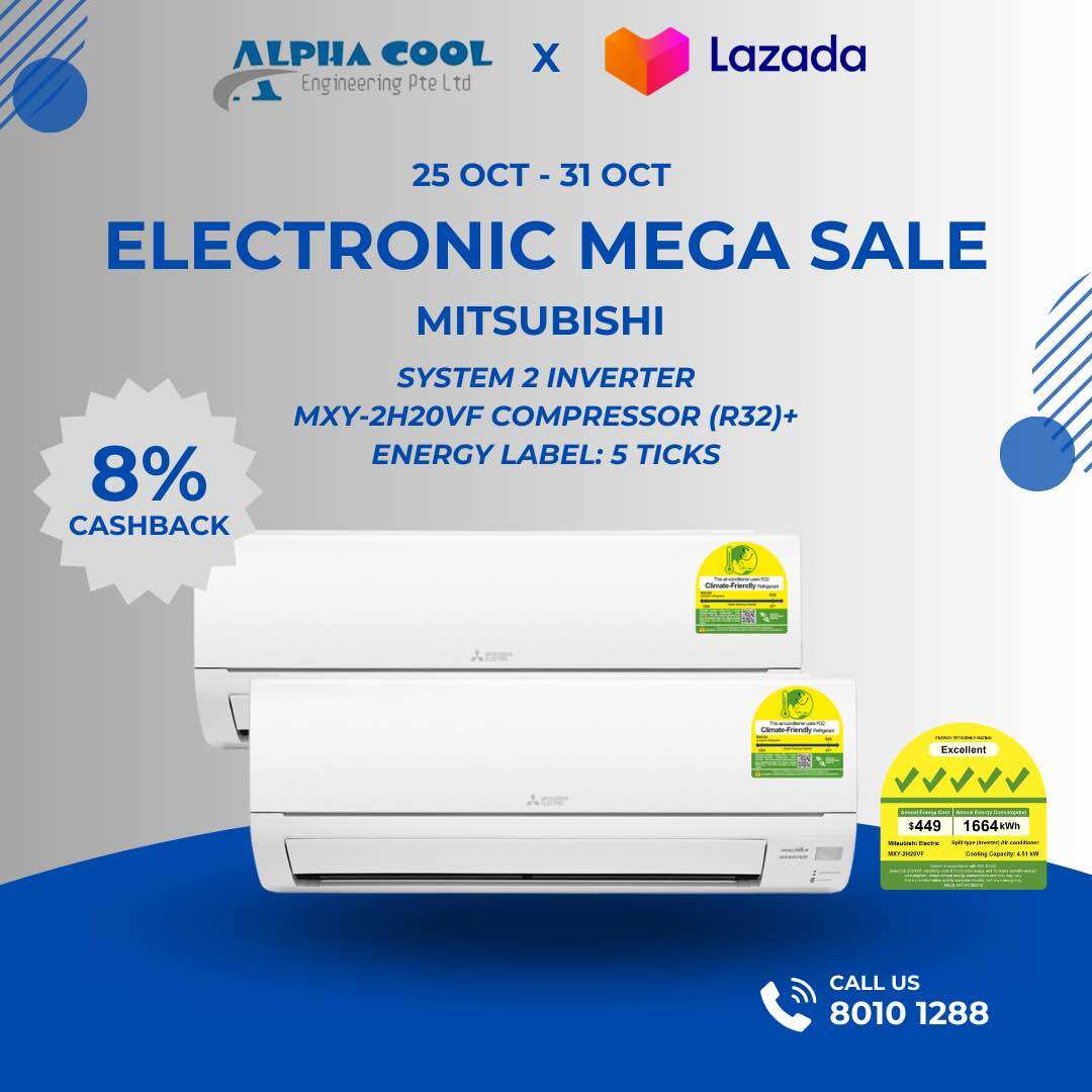 MITSUBISHI SYSTEM 2 NEW R32 AIR-CONDITIONER WITH INSTALLATION ...