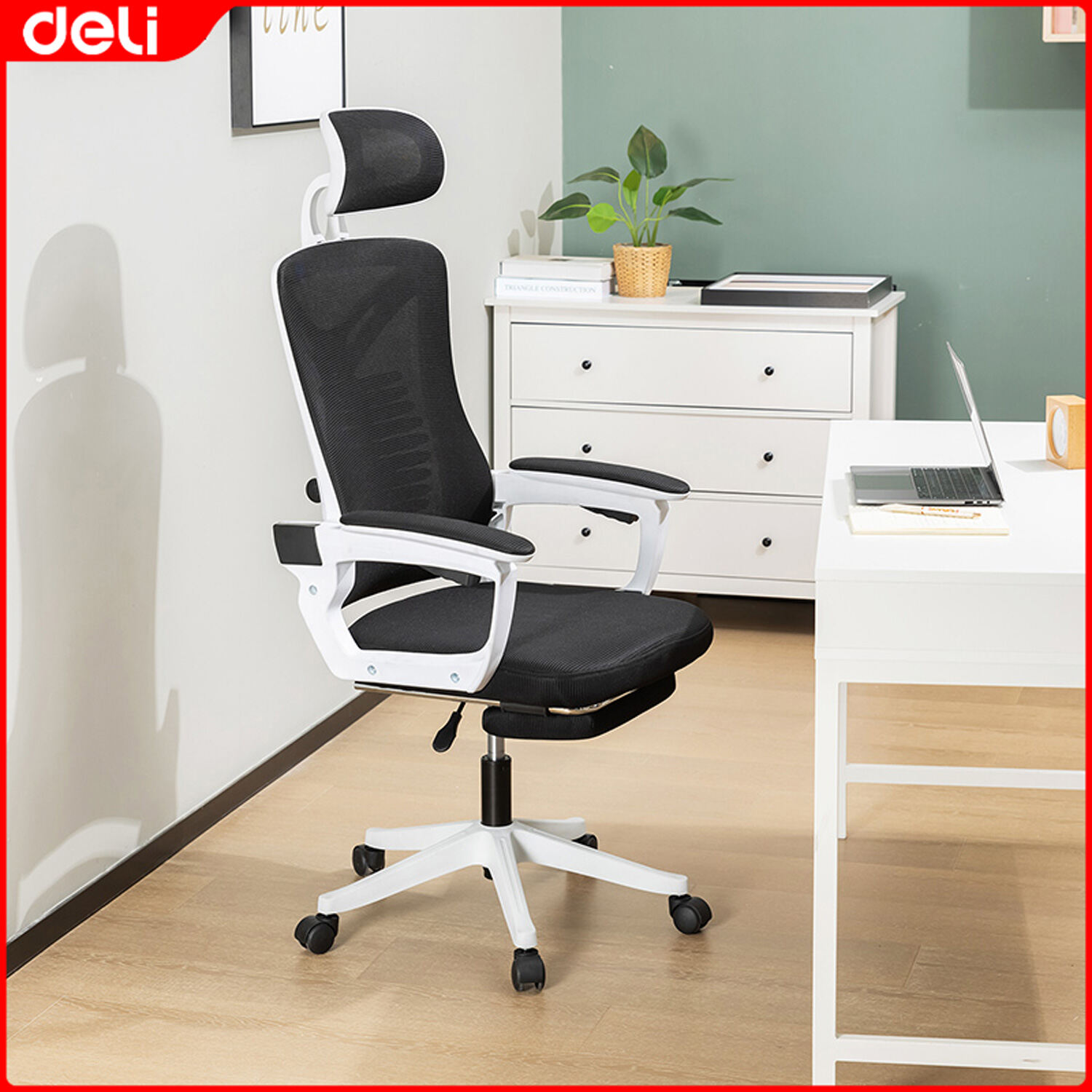 Deli Supervisor Chair Executive Office Chair With Arm Rest Adjustable ...