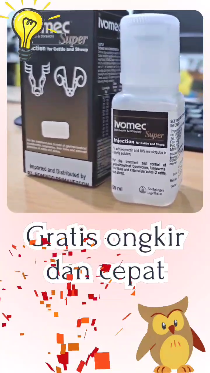 IVOMEC SUPER 50 ml ORIGINAL ROMINDO HEWANPEDIA - Obat kutu Parasit Cacing Endoparasit ...