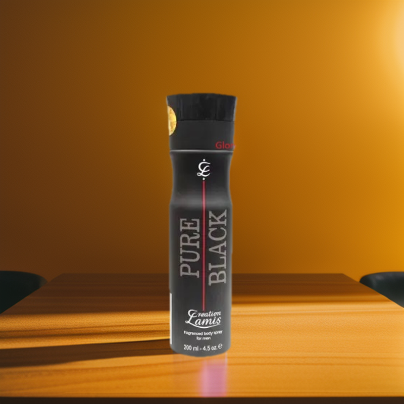 Creation Lamis Pure Black Fragrance Body Spray For Men-200 Ml | Daraz ...