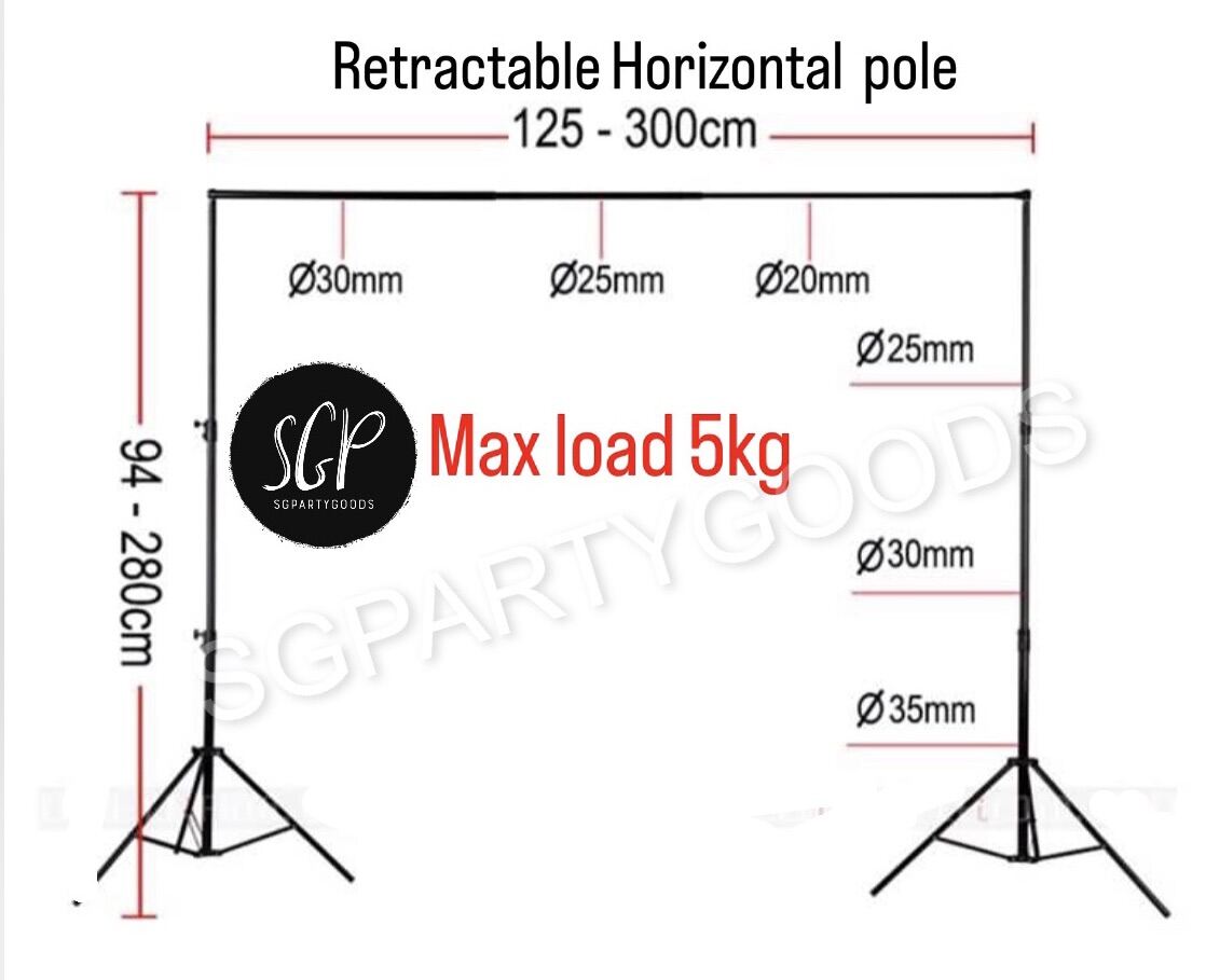 Heavy duty 2.88x3m backdrop stand background stand studio stand ...