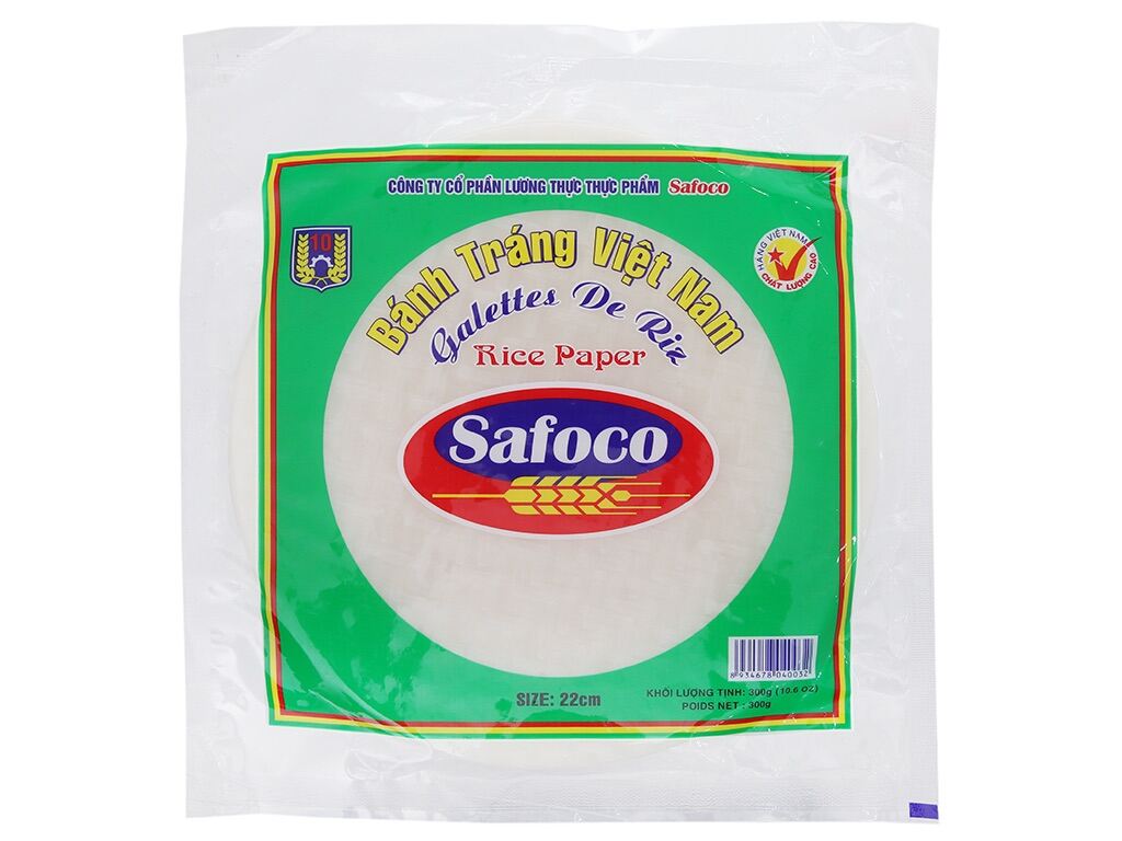 Safoco Rice paper size 22cm 300g - Rice paper Banh trang Safoco ...