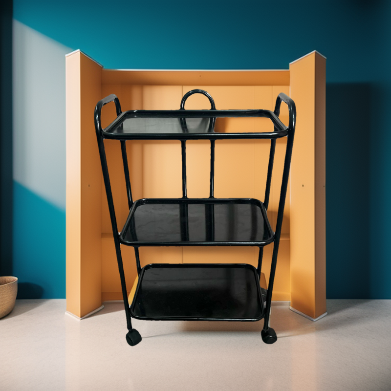 Trolley 3 Trey With Wheels Moving Trolley Side Table | Daraz.pk