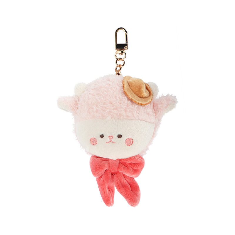 Miniso MINISO Sheep Baa Pendant Cute Women Lamb Keychain Plush Doll ...