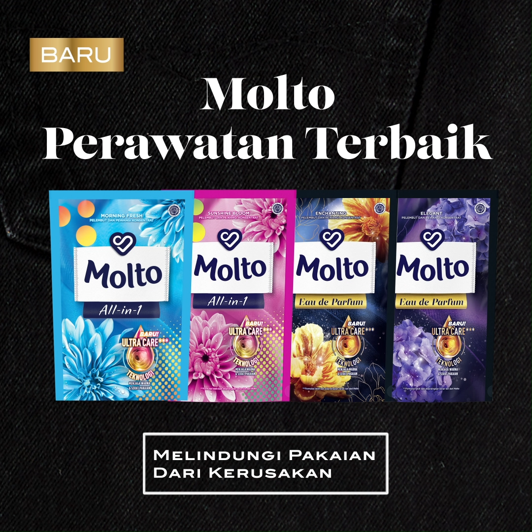 Molto Pelembut & Pewangi Pakaian Softener Konsentrat Parfum Boost ...