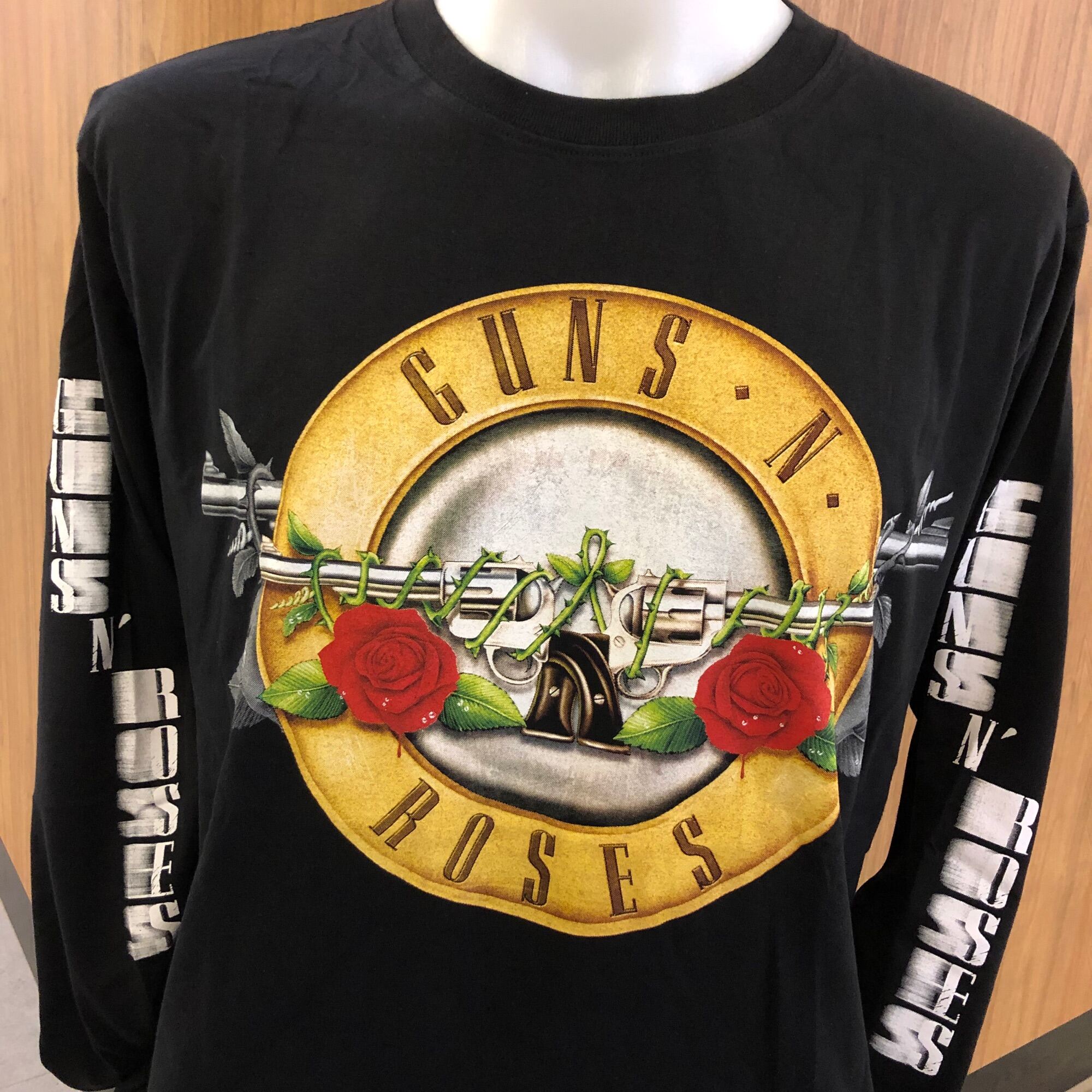 Guns and roses GNR long sleeve rock t shirt ( front and back view ...